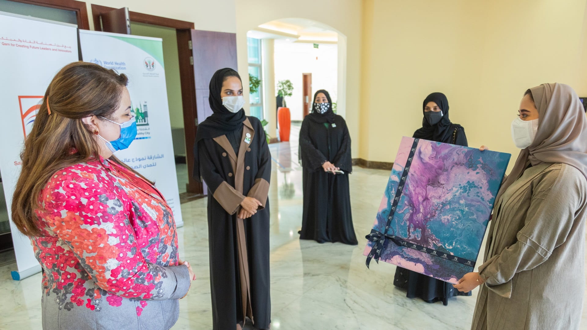 WHO delegation visits Sajaya Young Ladies of Sharjah